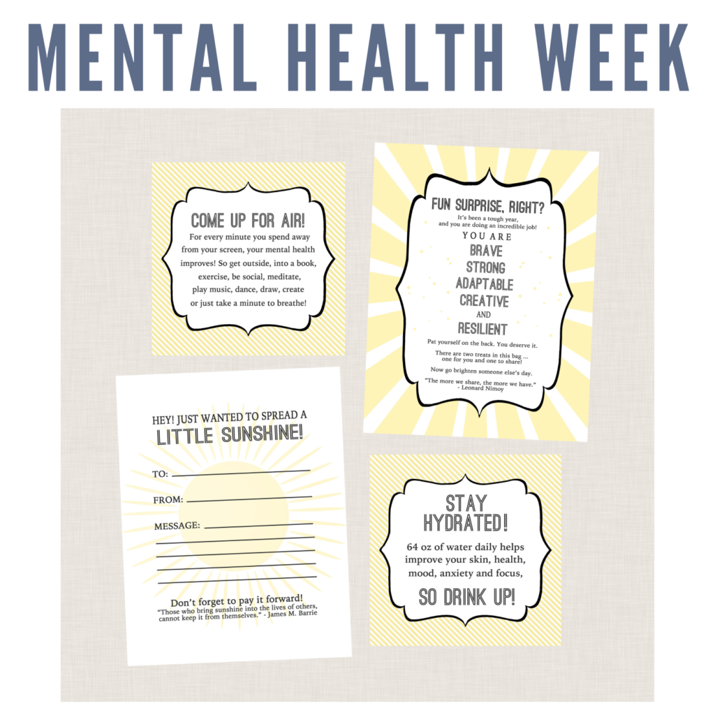 School Mental Health Week: Spread Sunshine (Middle, Junior, and High ...