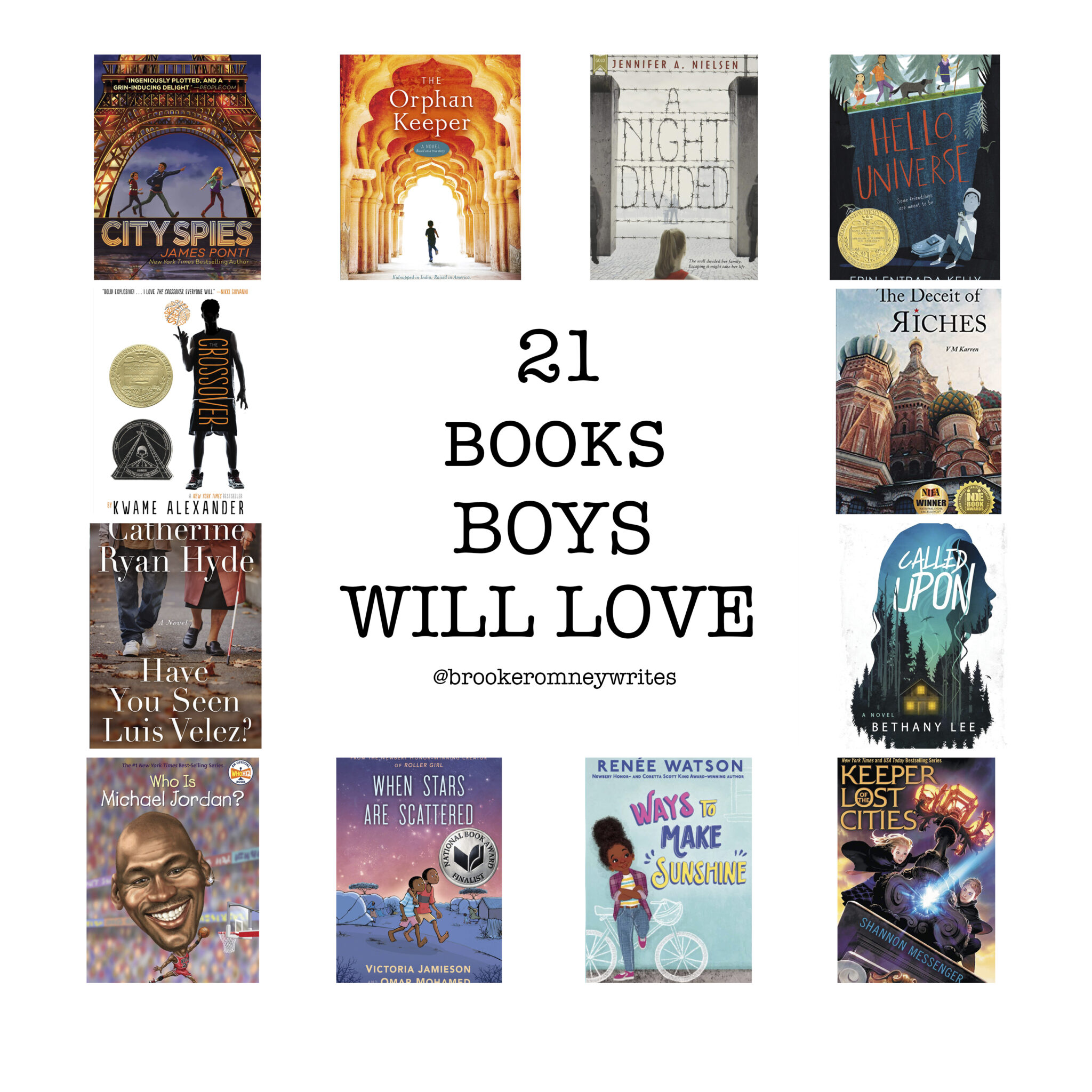 21 Books Your Boys Will Love - Brooke Romney Writes