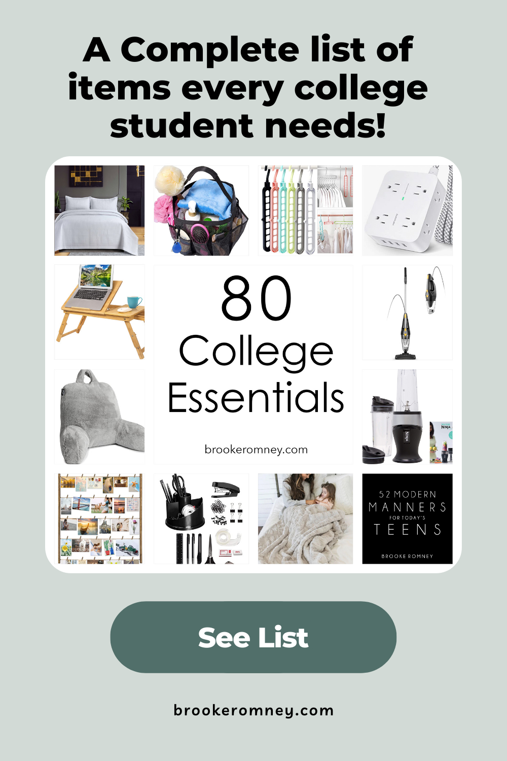 College Student Essentials - Brooke Romney Writes